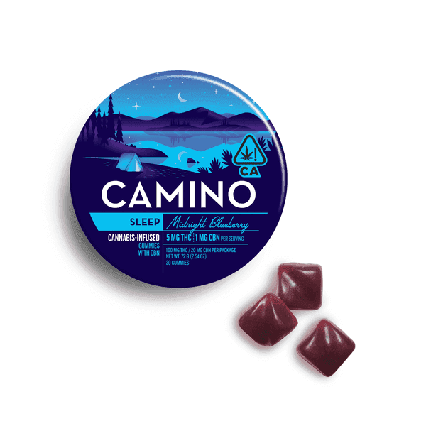 Camino Gummies Midnight Blueberry CBN 5:1 by Kiva | KSS Live